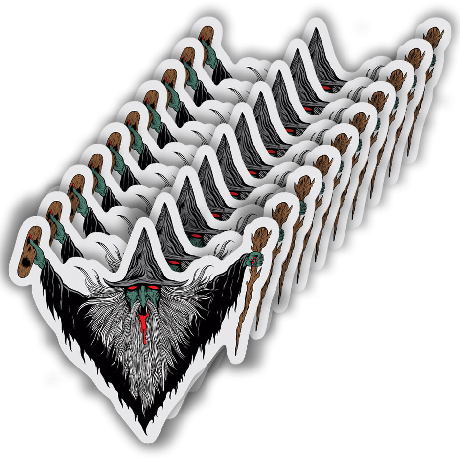 FLYING WIZARD STICKERS 10 PACK – BLOOD WIZARD