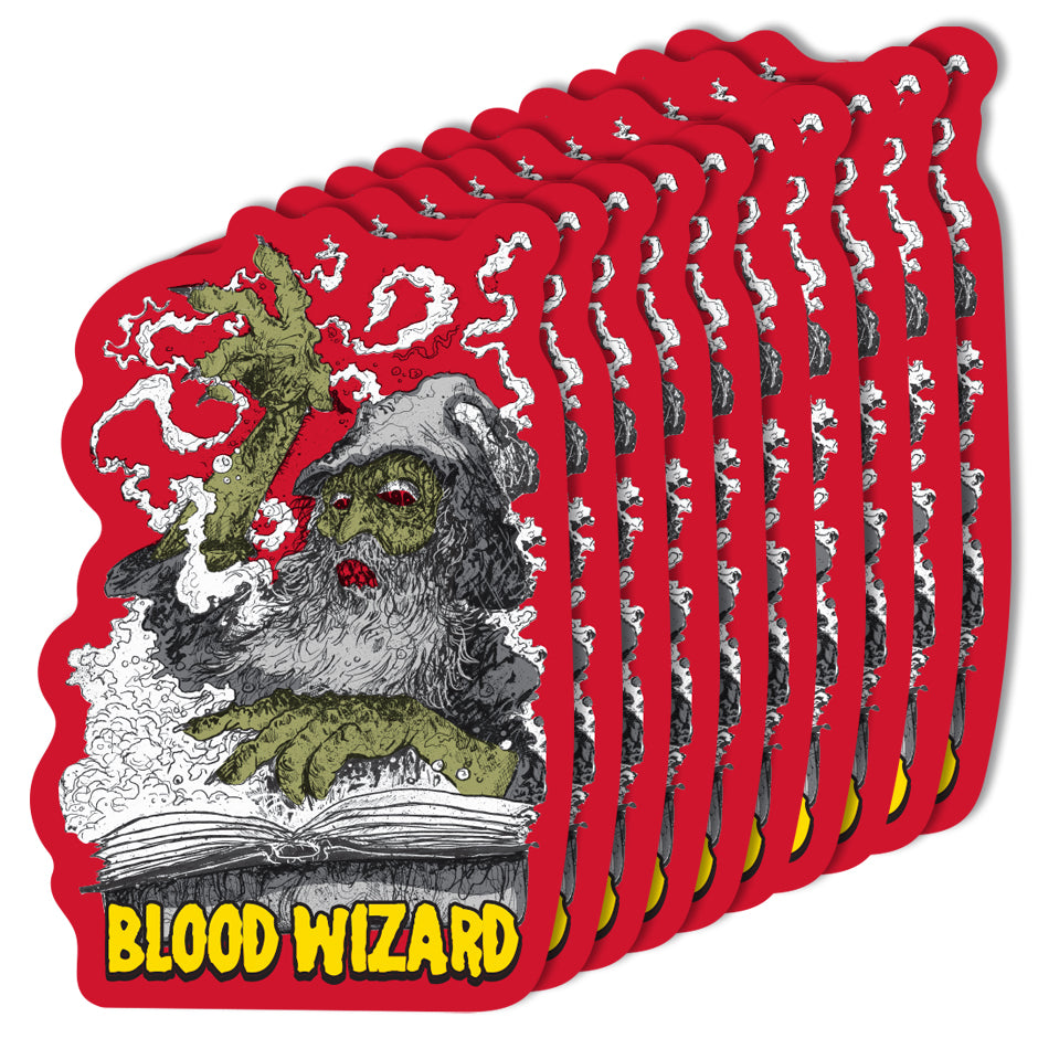 CONJURING STICKERS 10 PACK – BLOOD WIZARD